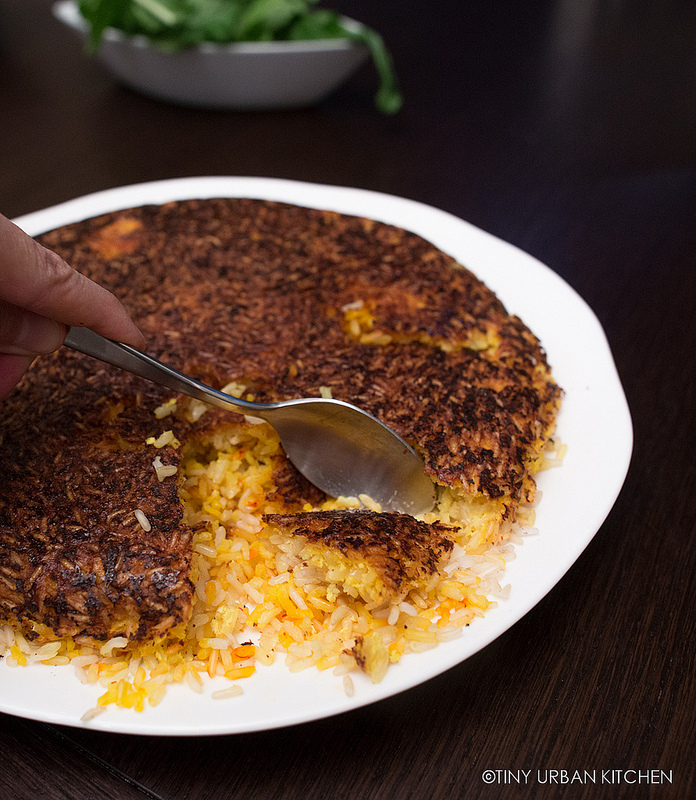 Worlds of Flavor: Persian Saffron Rice - Tiny Urban Kitchen